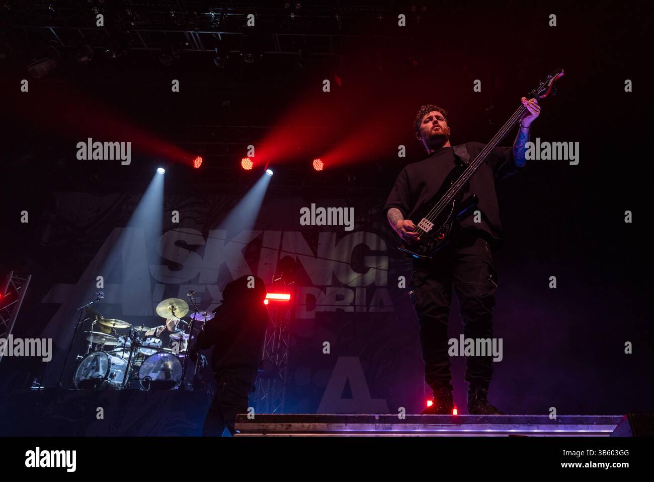 Madison, USA. 30th Apr, 2025. Sam Bettley of Asking Alexandria at The ...