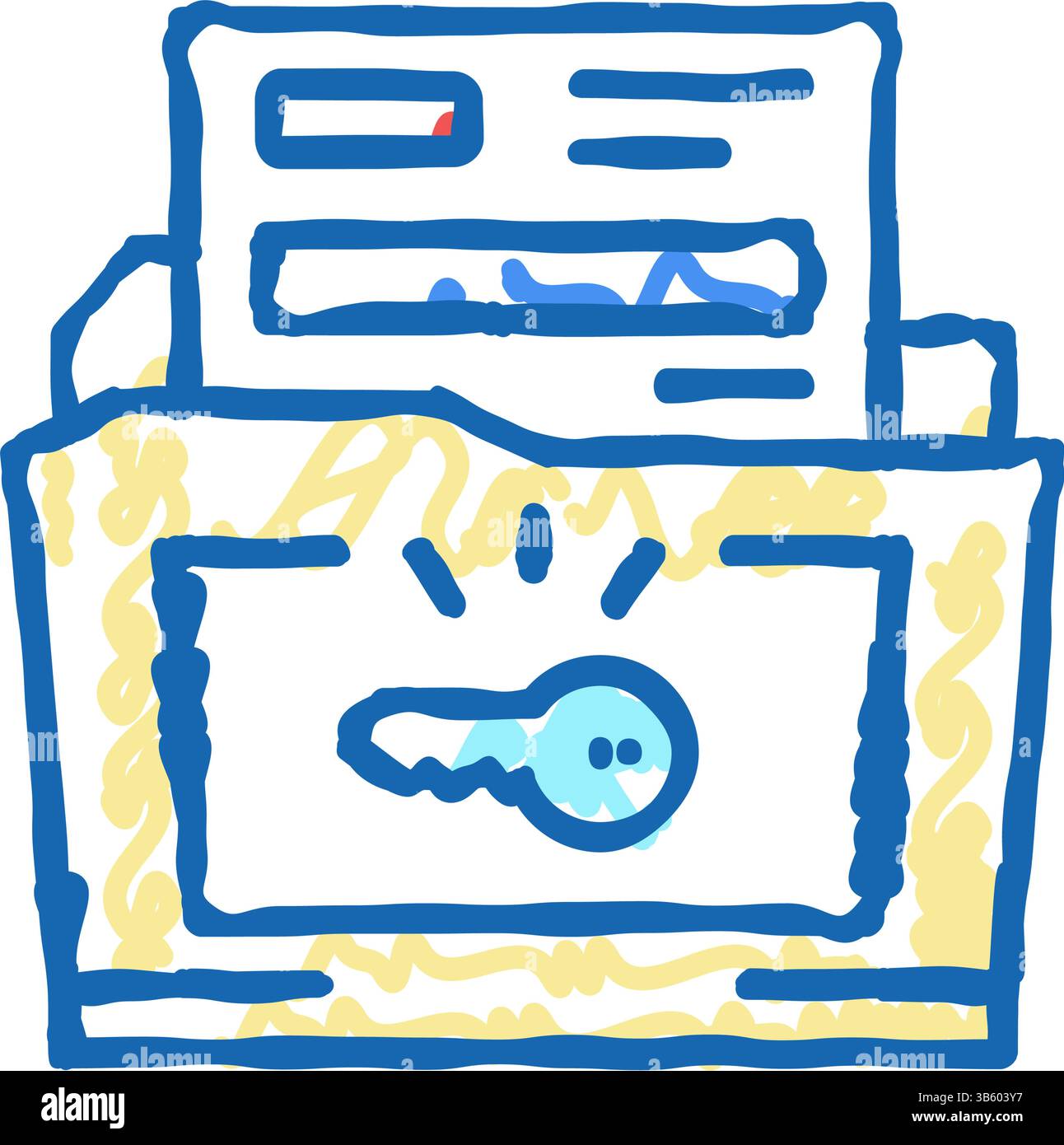 solutions for complex business operations icon doodle illustration ...