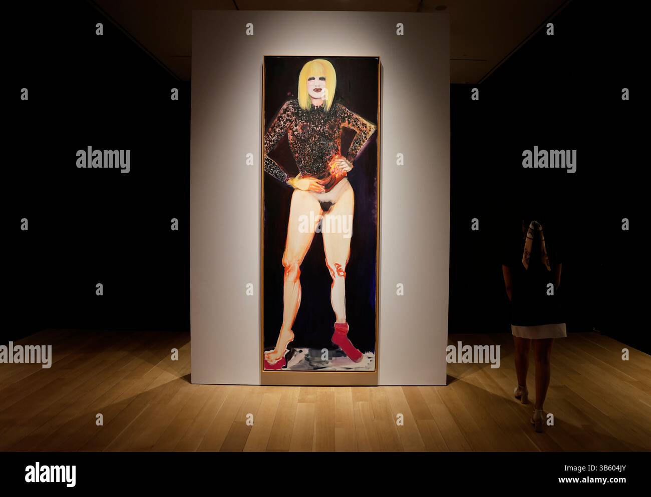 Miss January by Marlene Dumas is on display at a press preview for Spring 20/21 Marquee Week at ...