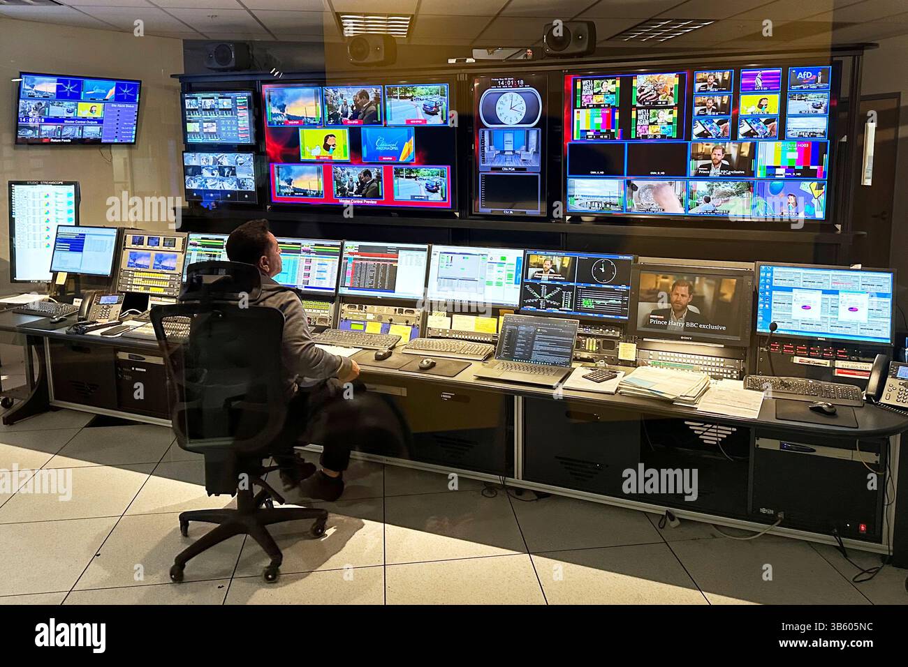 One of the control rooms at the Arizona PBS offices at the Walter ...