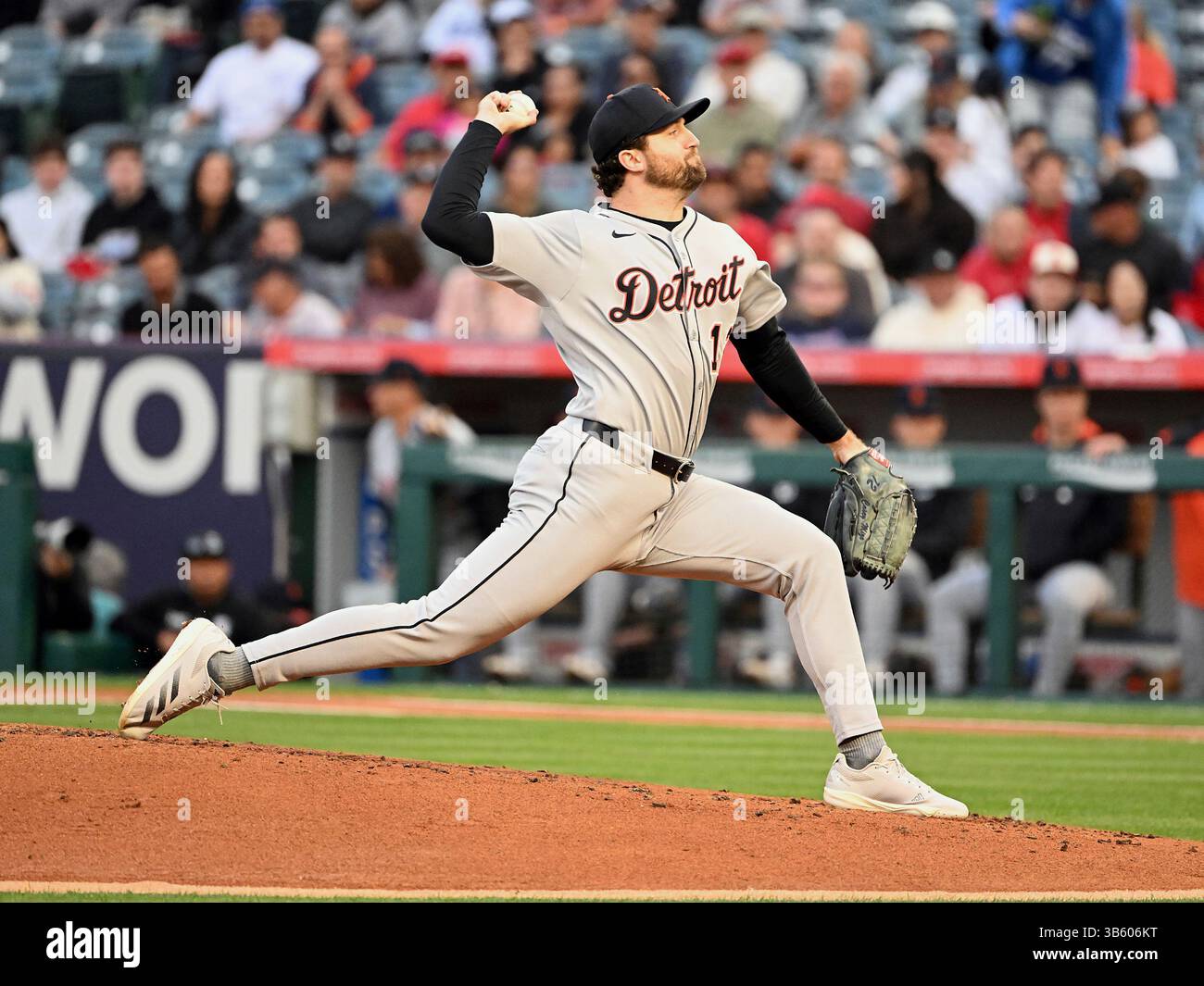 ANAHEIM, CA - MAY 01: Detroit Tigers pitcher Casey Mize (12) pitching ...