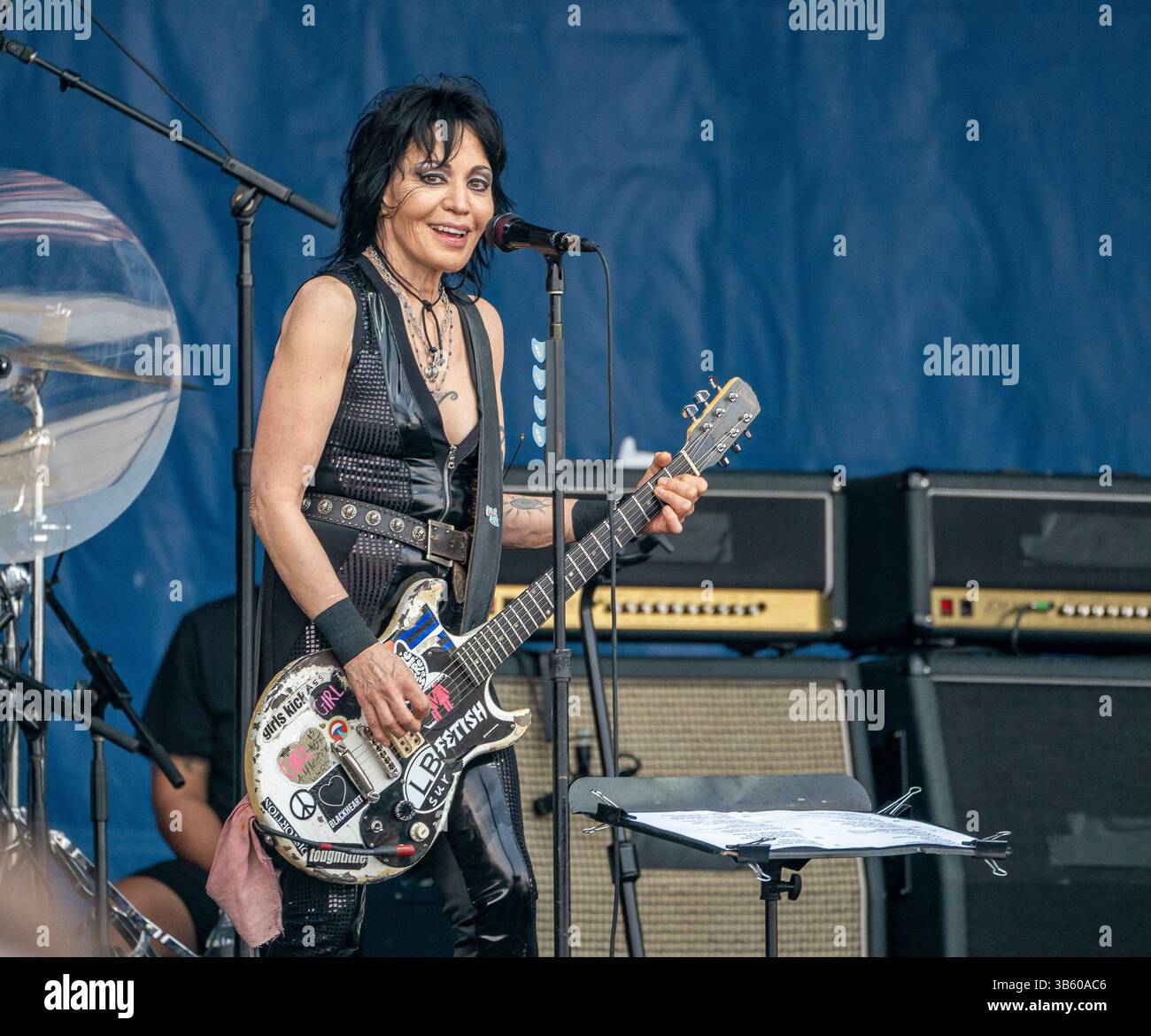 Joan Jett & the Blackhearts performs during the second weekend of the New Orleans Jazz ...