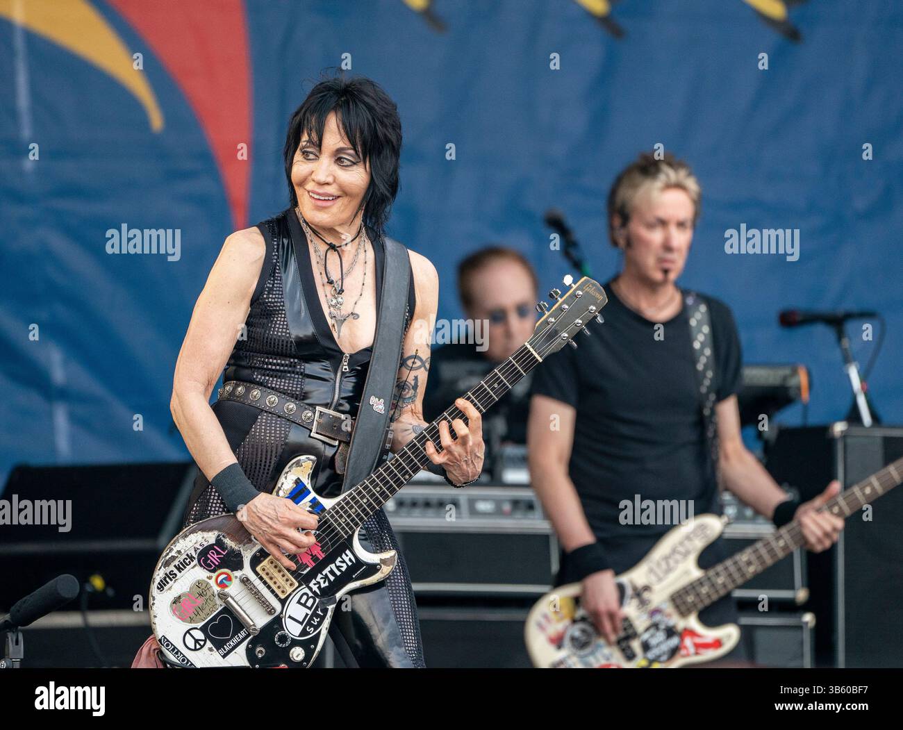 Joan Jett & the Blackhearts performs during the second weekend of the New Orleans Jazz ...