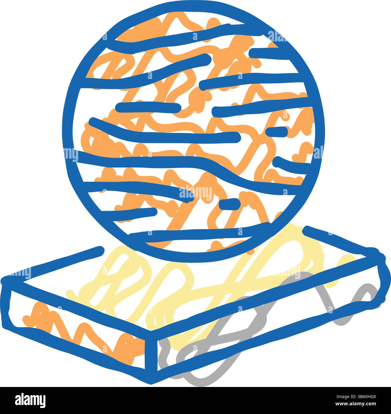 basalt mineral wool icon doodle illustration Stock Vector Image & Art ...