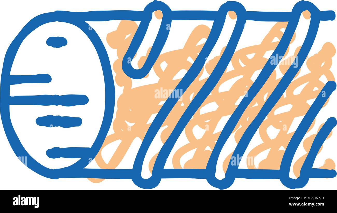 fiberglass reinforcement icon doodle illustration Stock Vector Image ...