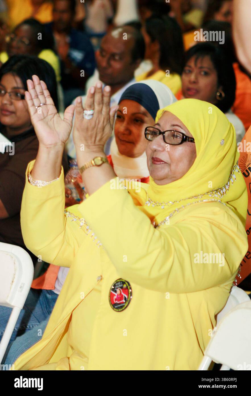 San Fernando, Trinidad: Kamla Persad-Bissessar campaigns to become the ...