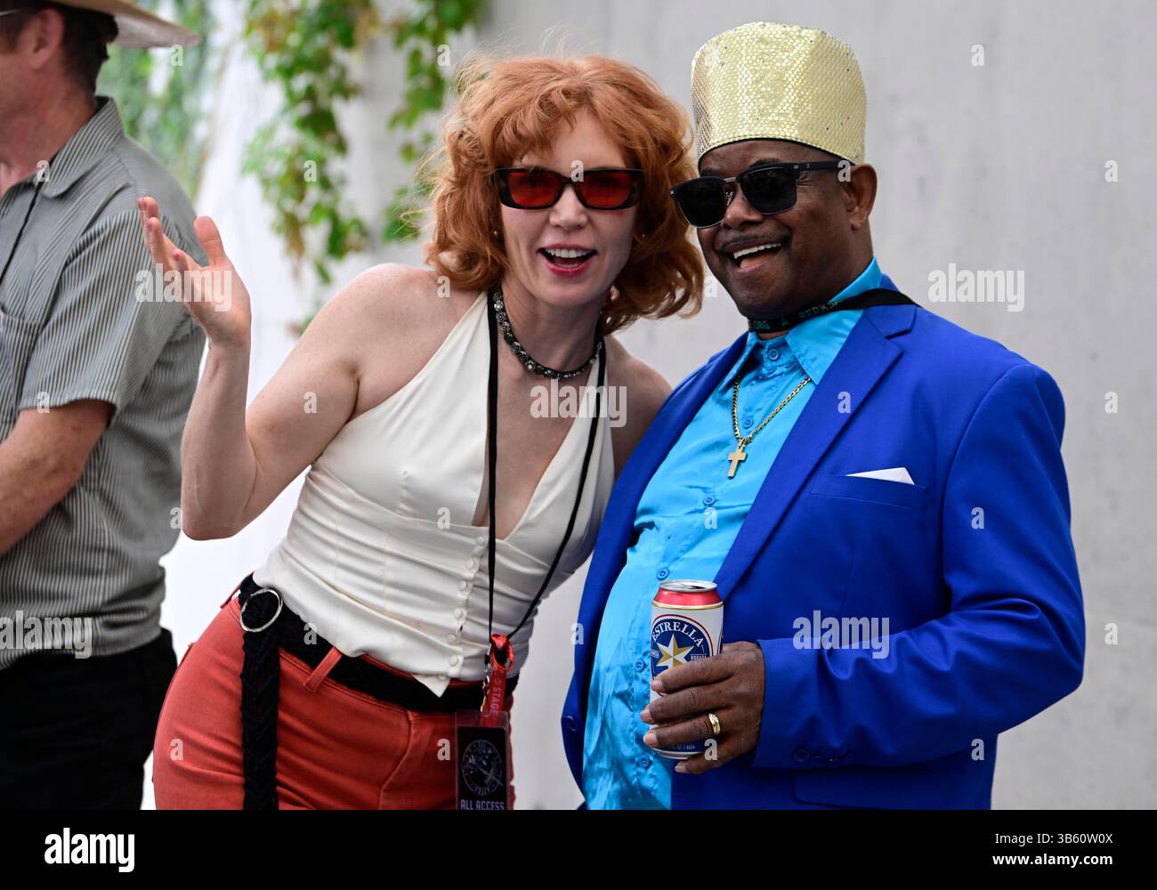 April 26, 2025: SUE FOLEY and LIL' ED WILLIAMS backstage during the 3rd ...
