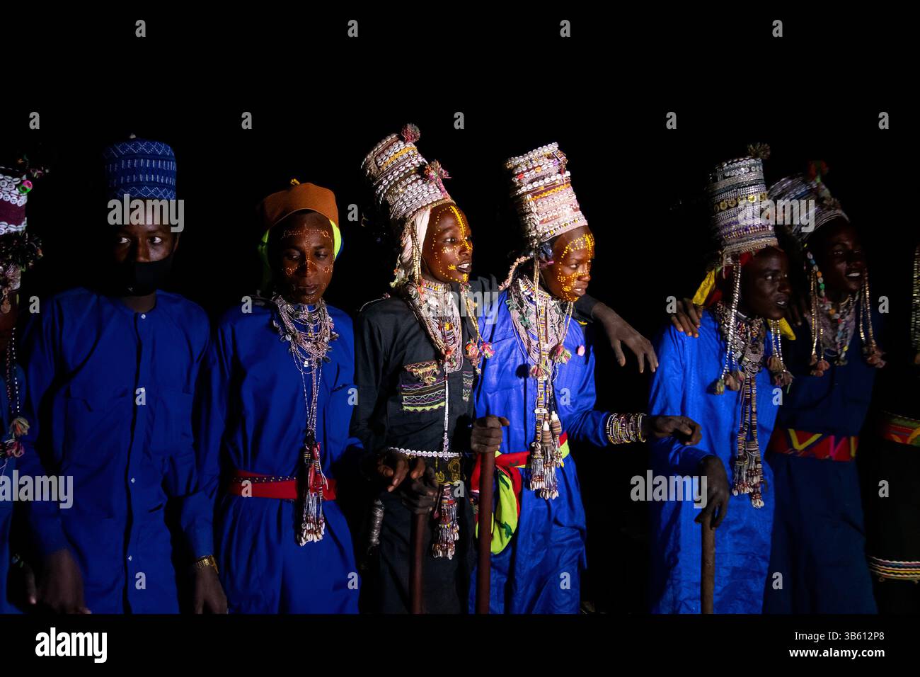 Wodaabe nomadic tribe members, Lake Chad region, Chad Stock Photo - Alamy