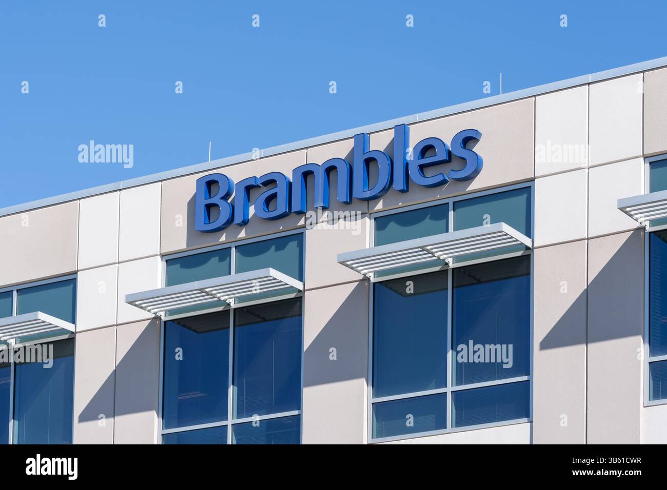 Brambles sign on their office building in Orlando, Florida, USA Stock ...