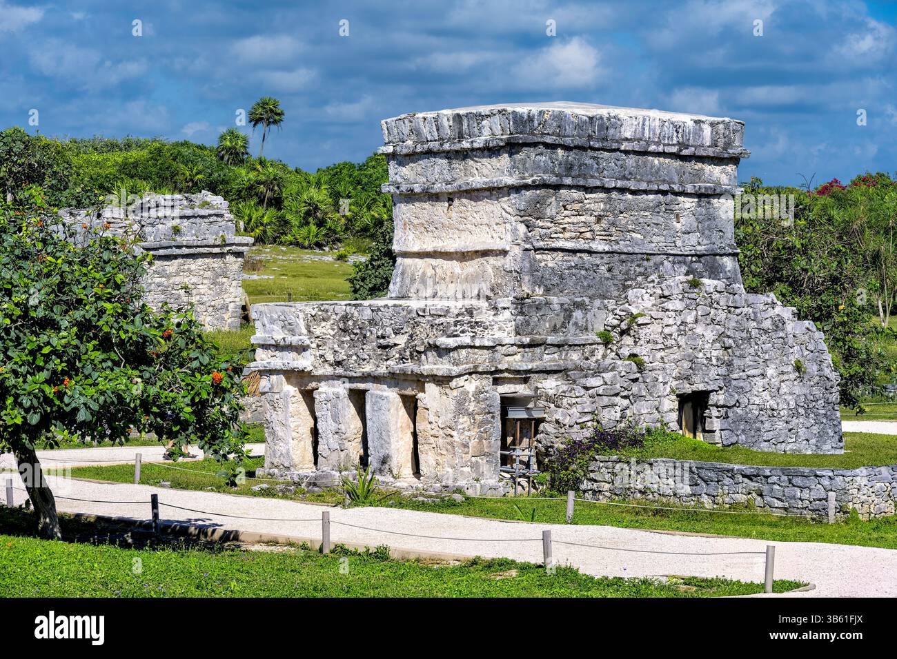 Itzamna, ancient god, corner mask, Temple of Frescoes, Mayan, 1200-1400 ...