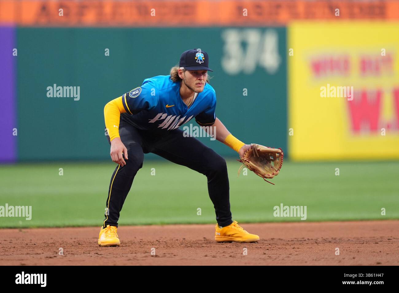 Philadelphia Phillies' Alec Bohm plays during a baseball game, Friday ...