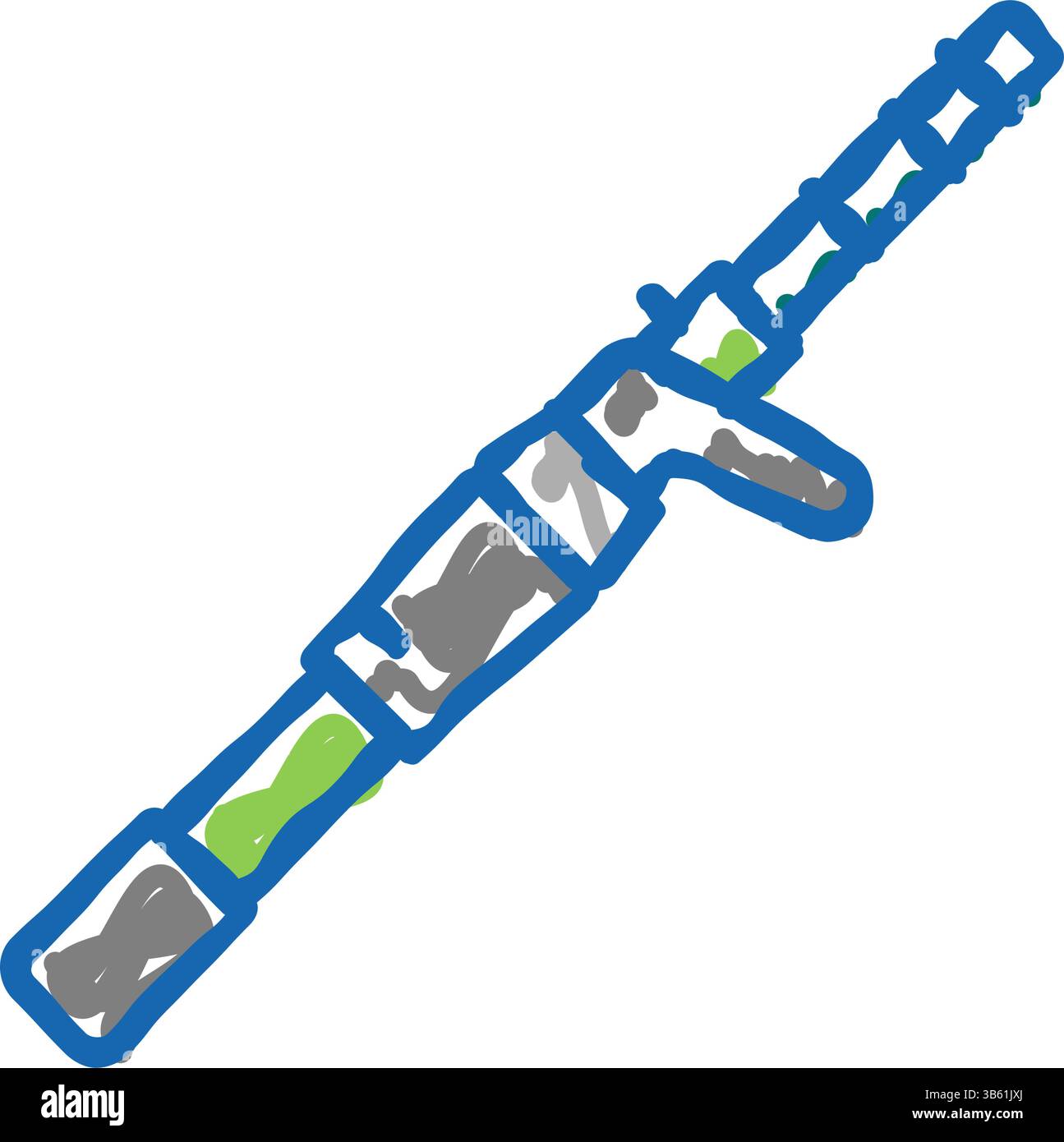 casting rods icon doodle illustration Stock Vector Image & Art - Alamy