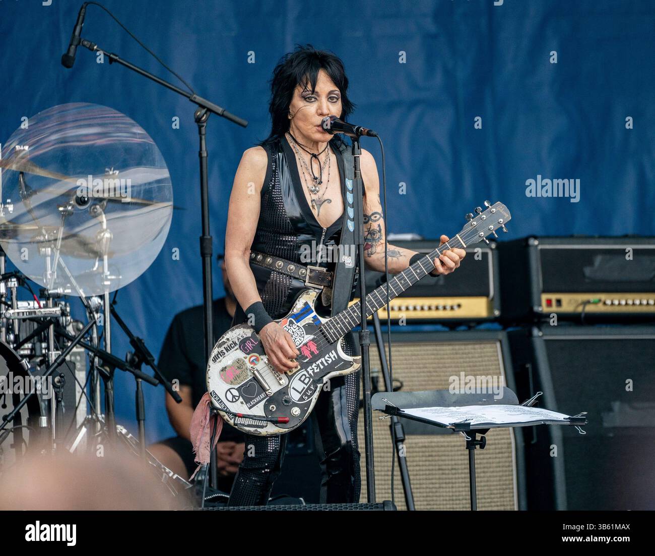 Joan Jett and the Blackhearts perform during the second weekend of the ...