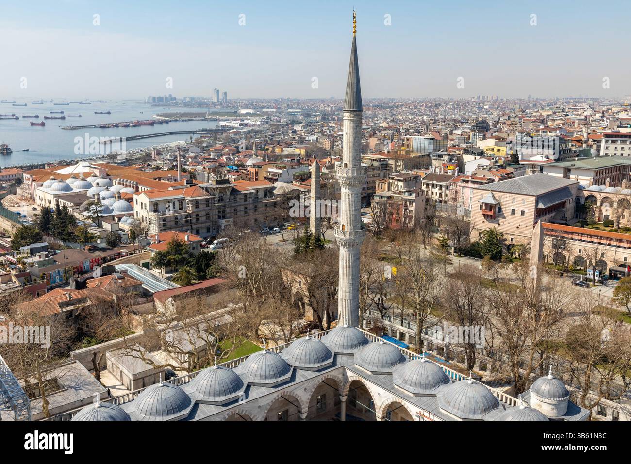 March 28, 2022: High angle view of the Obelisk of Theodosius with ...