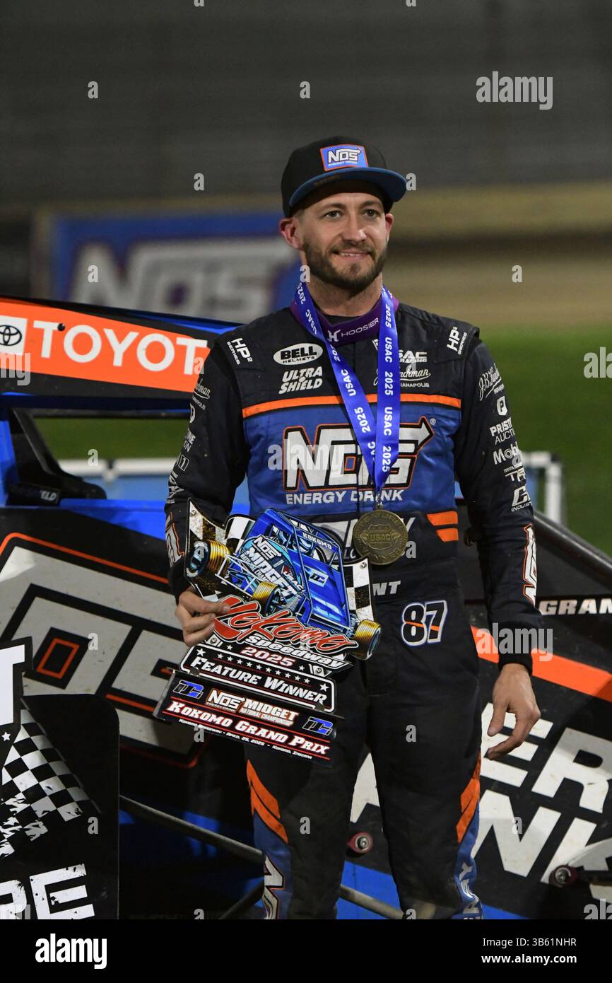 KOKOMO, IN - APRIL 27: Justin Grant (87) Chad Boat Industries (CBI) TRD ...