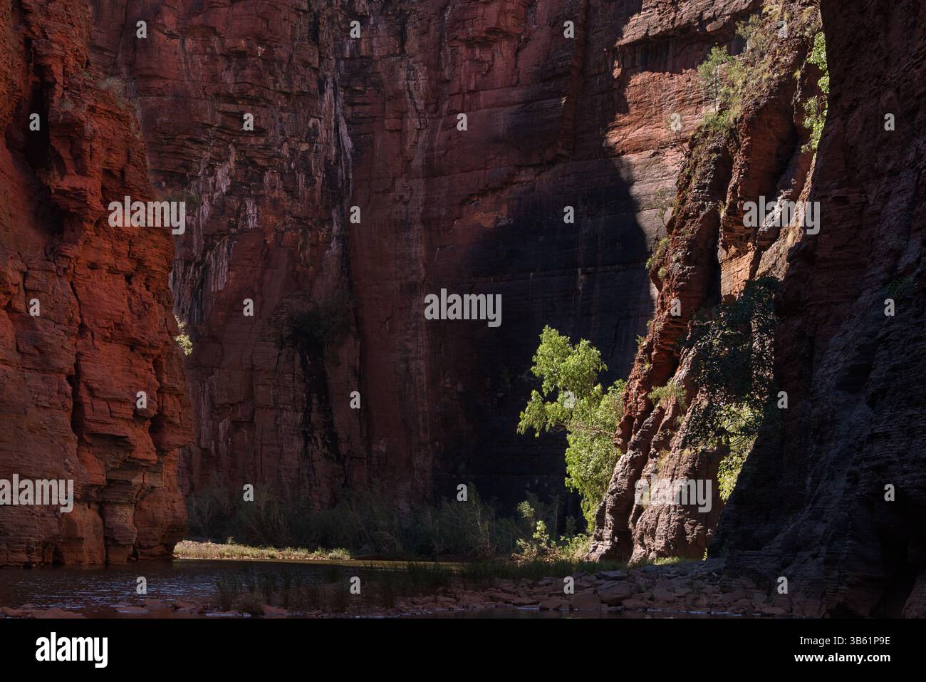 Inside Red Gorge in the Karijini Gorges. This area is only accessible ...