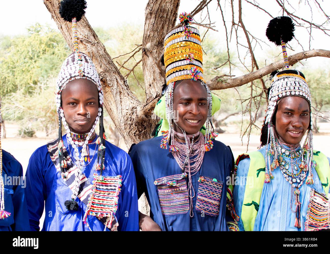 Wodaabe nomadic tribe members, Lake Chad region, Chad Stock Photo - Alamy