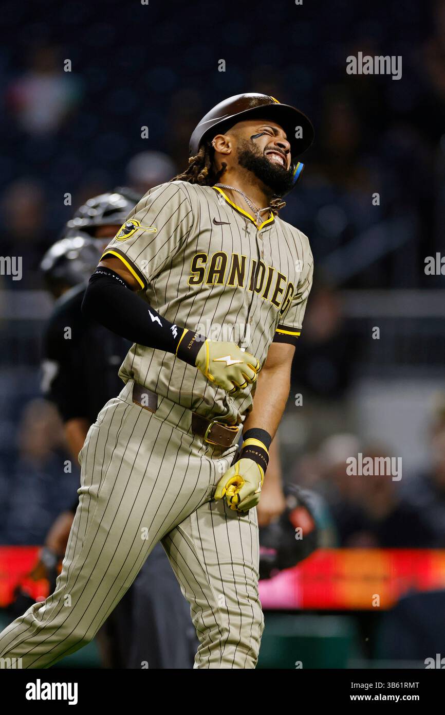 PITTSBURGH, PA - MAY 02: San Diego Padres outfielder Fernando Tatis Jr ...