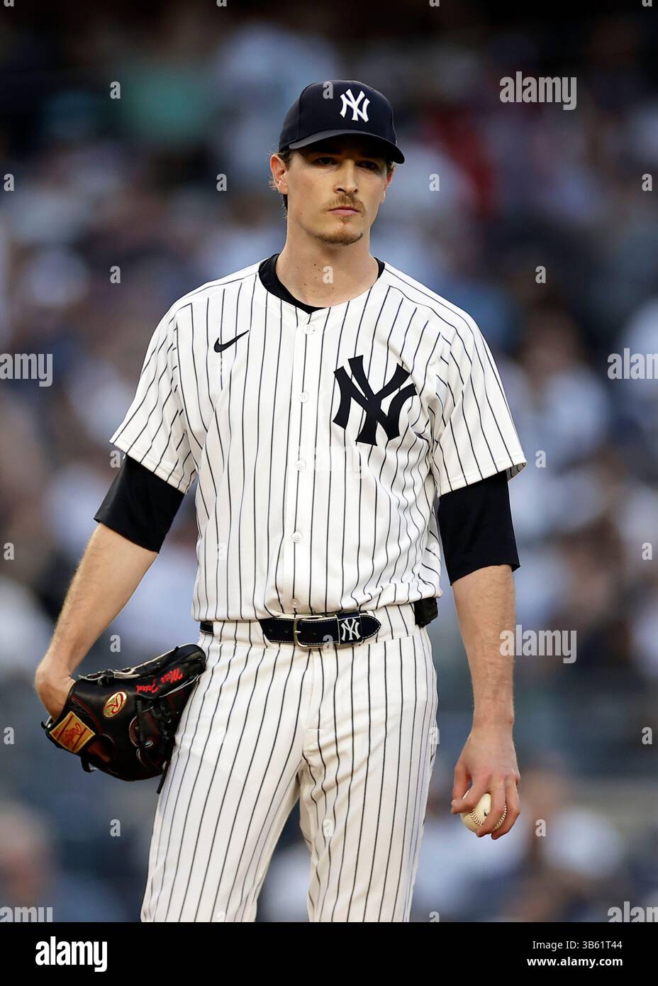 New York Yankees pitcher Max Fried (54) reacts during the first inning ...