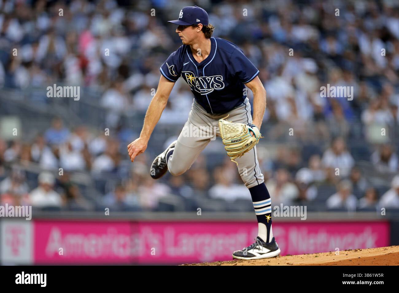 Tampa Bay Rays pitcher Ryan Pepiot (44) throws during the first inning ...