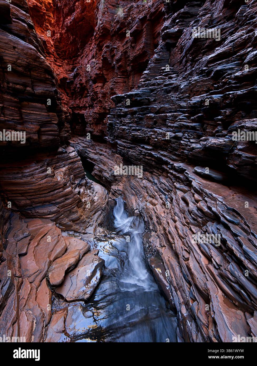 The lower section of Weano Gorge, Karijini, Western Australia. This ...