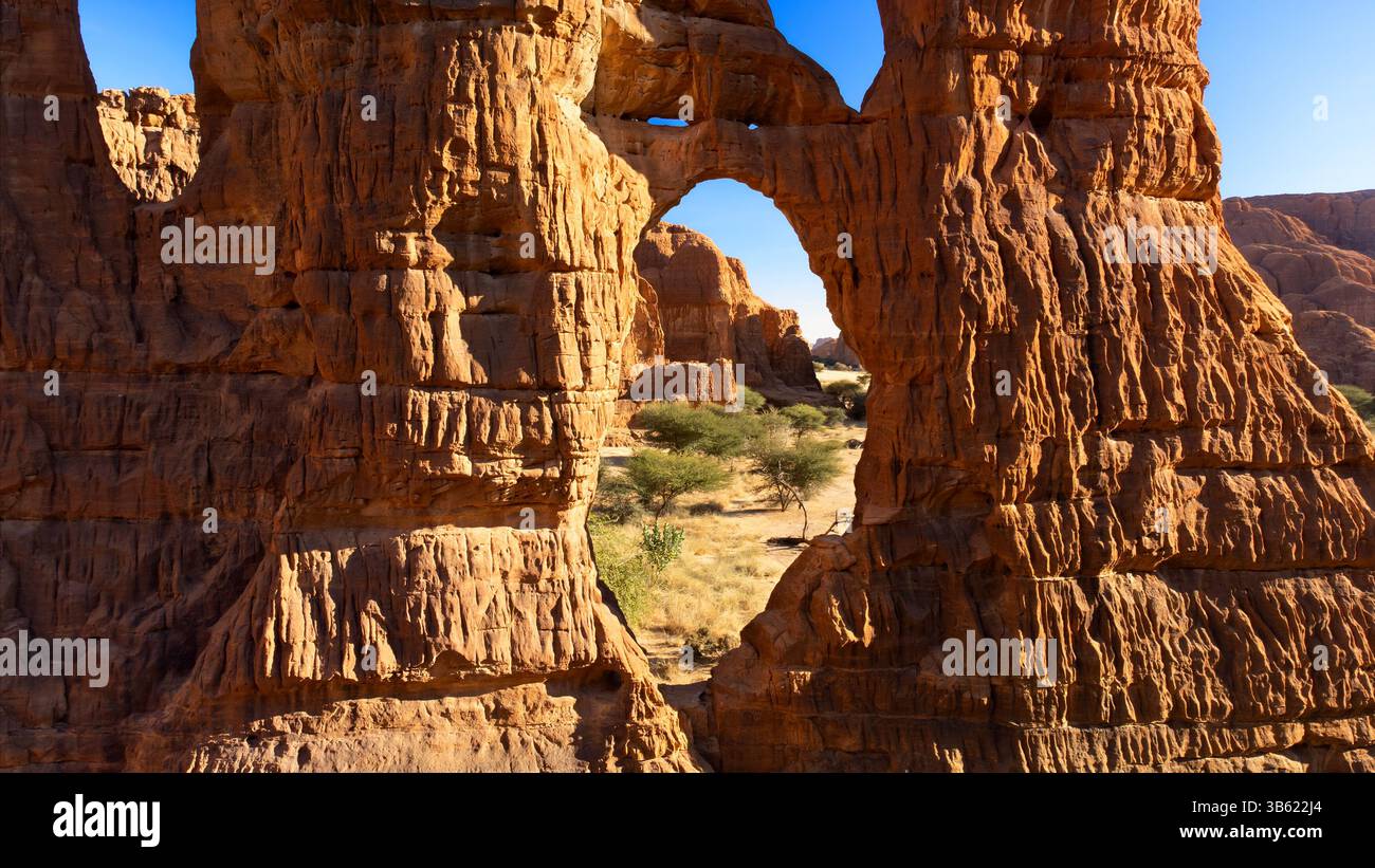 Ennedi Plateau is located in Northeast of Chad Stock Photo - Alamy