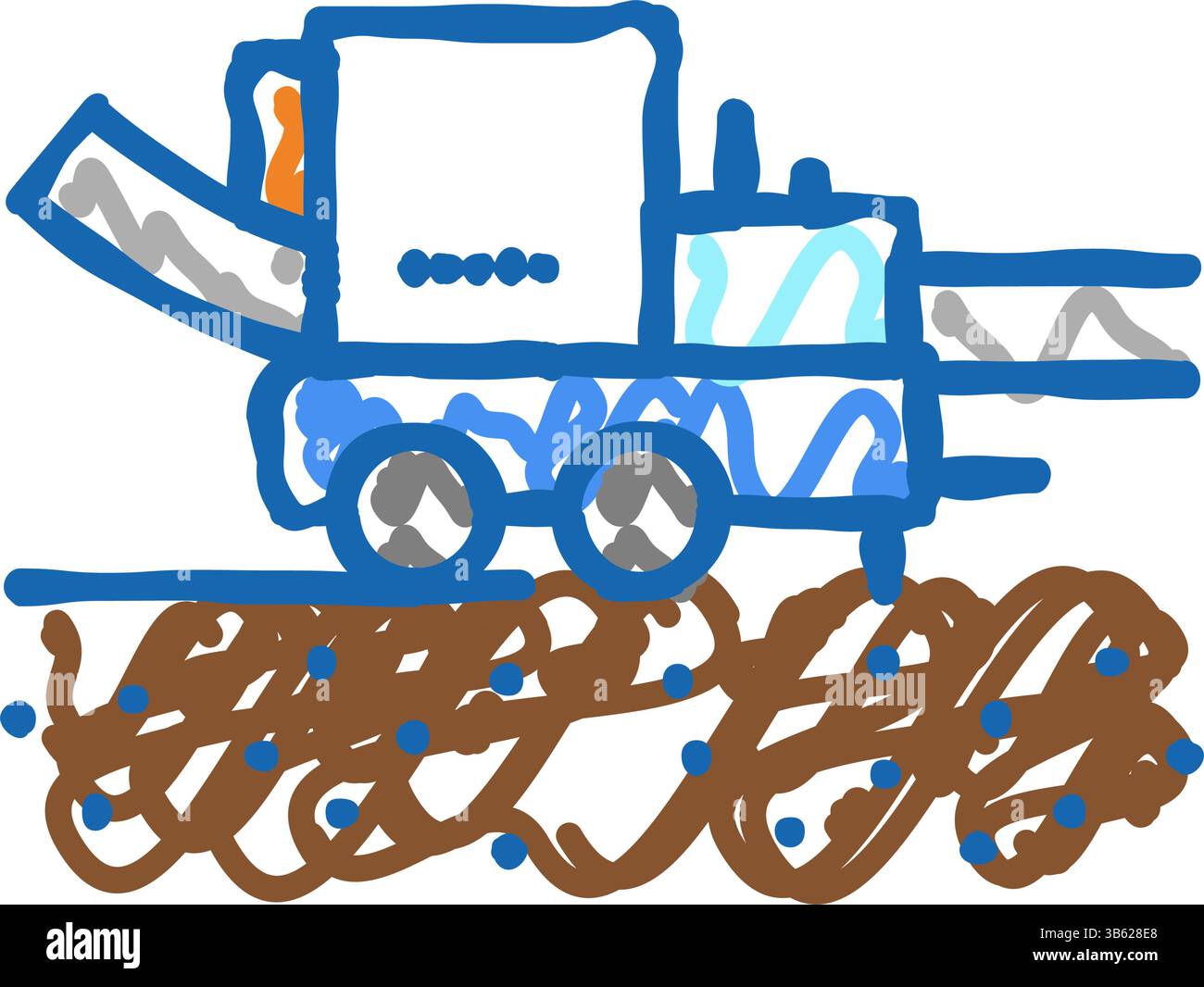 pipe layer machine icon doodle illustration Stock Vector Image & Art ...