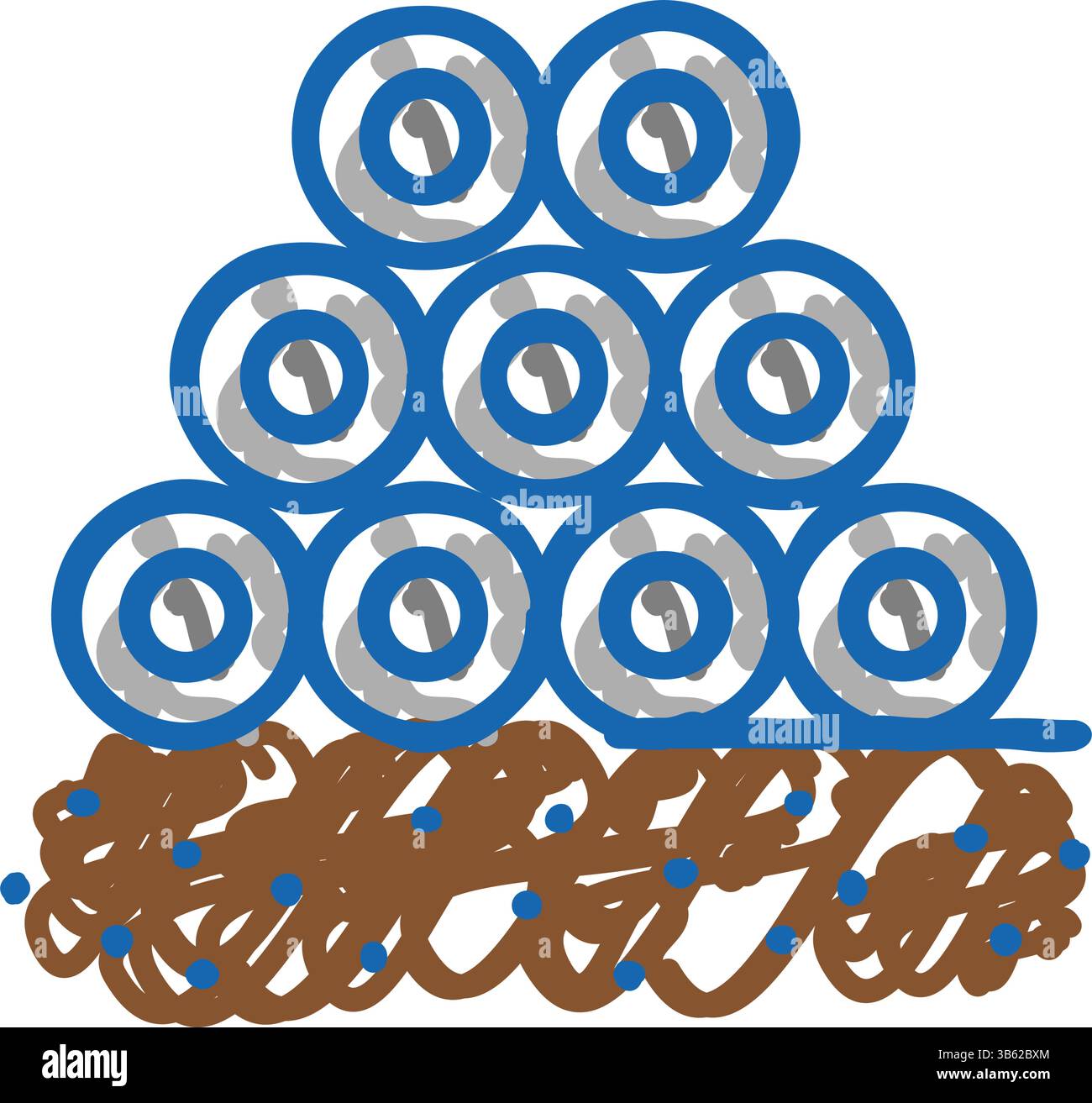 pipeline heap icon doodle illustration Stock Vector Image & Art - Alamy