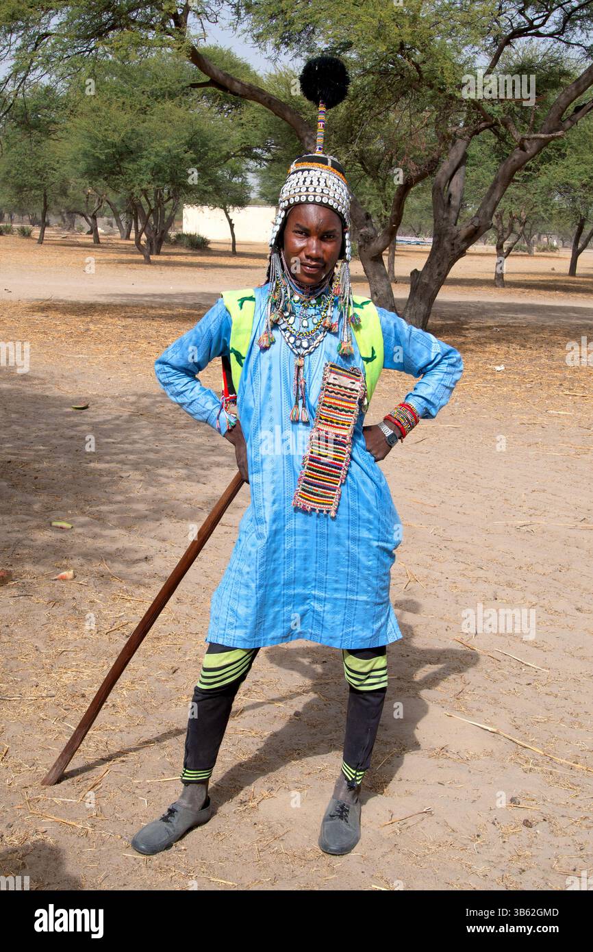 Wodaabe nomadic tribe members, Lake Chad region, Chad Stock Photo - Alamy