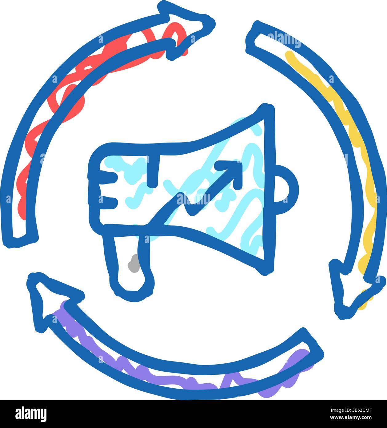 brand promotion icon doodle illustration Stock Vector Image & Art - Alamy