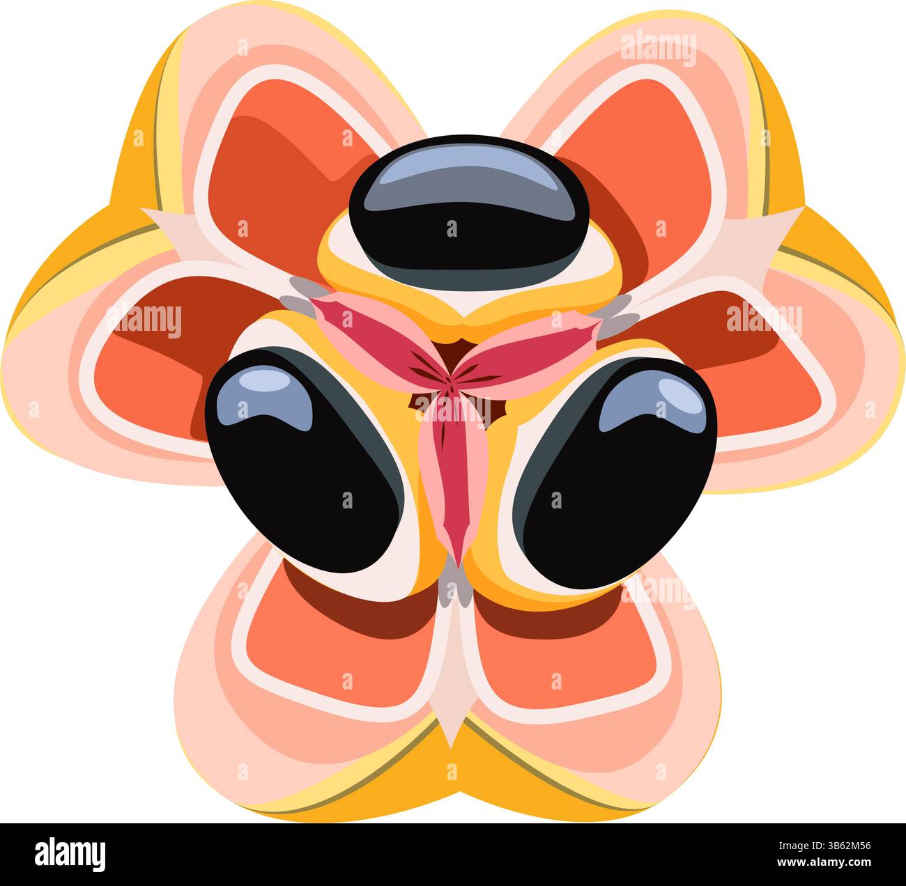 Ackee tropical Jamaican fruit vector illustration Stock Vector Image & Art - Alamy