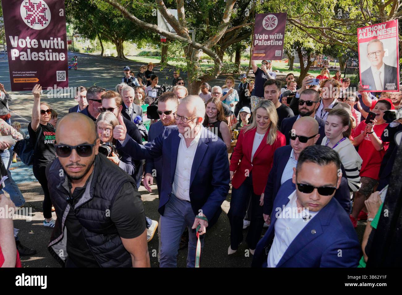 Australian Prime Minister Anthony Albanese and his partner Jodie Haydon ...