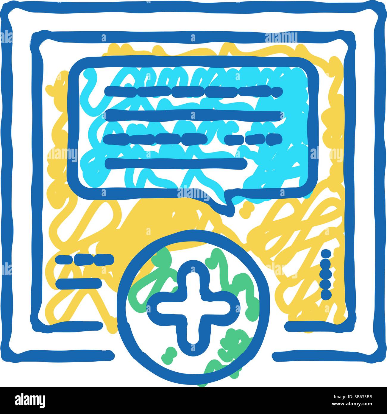 chatting with user ugc icon doodle illustration Stock Vector Image ...