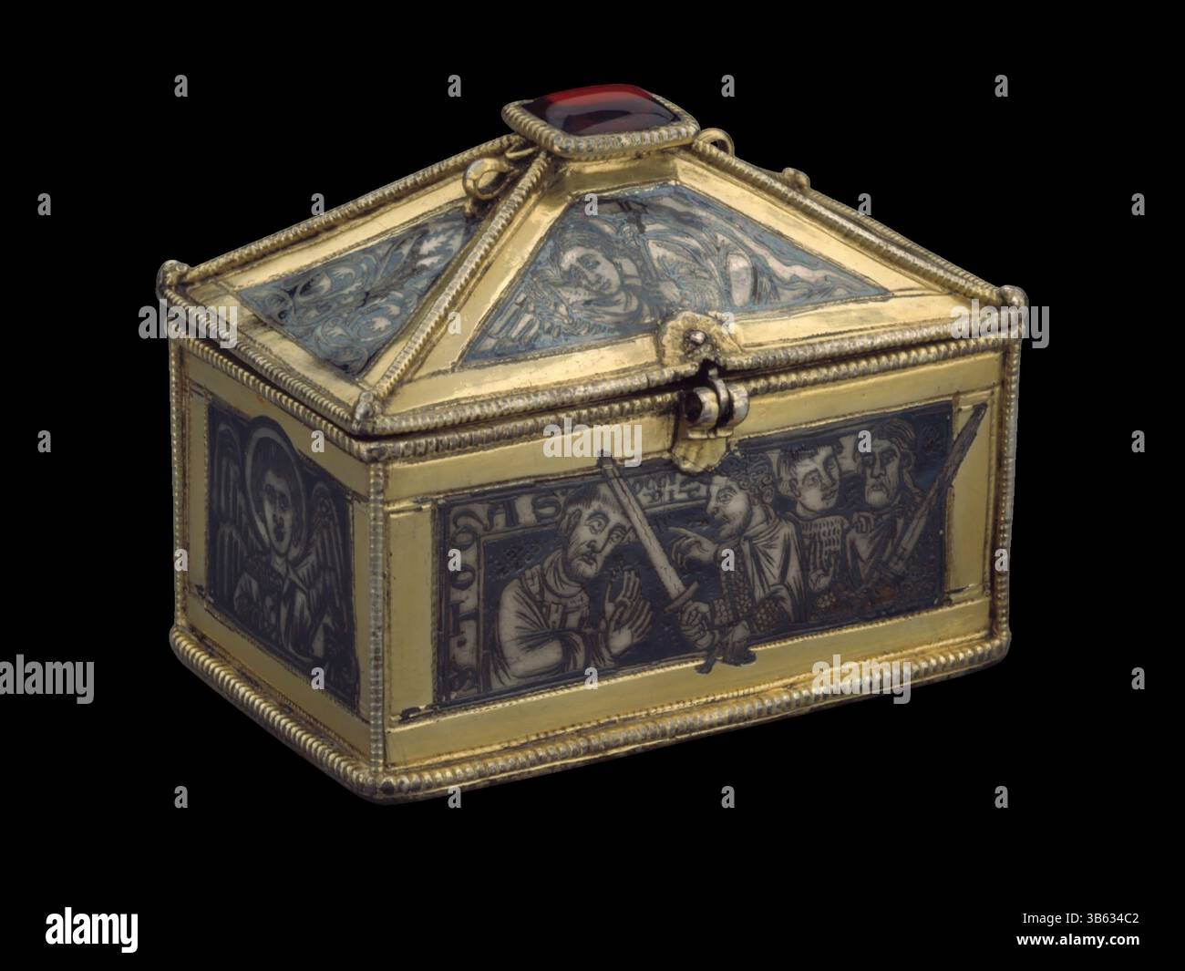 Medieval St. Thomas Becket Reliquary - 12th Century British Art Stock ...