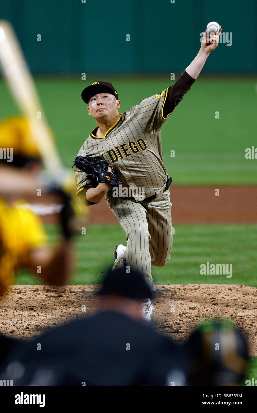 PITTSBURGH, PA - MAY 02: San Diego Padres pitcher Yuki Matsui (1 ...