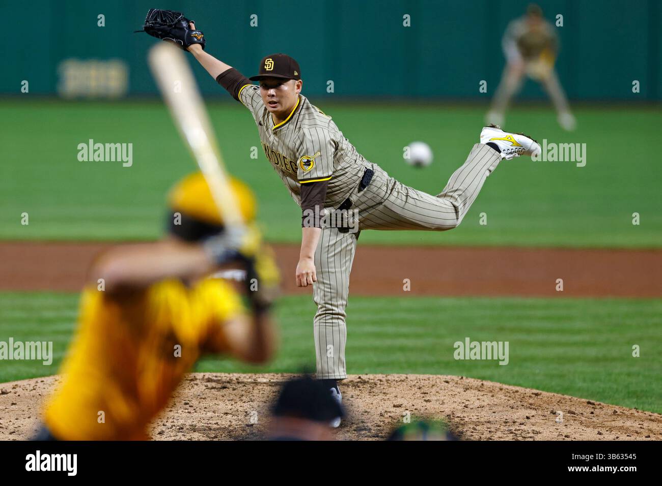 PITTSBURGH, PA - MAY 02: San Diego Padres pitcher Yuki Matsui (1 ...