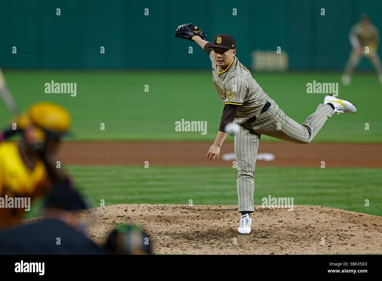 PITTSBURGH, PA - MAY 02: San Diego Padres pitcher Yuki Matsui (1 ...