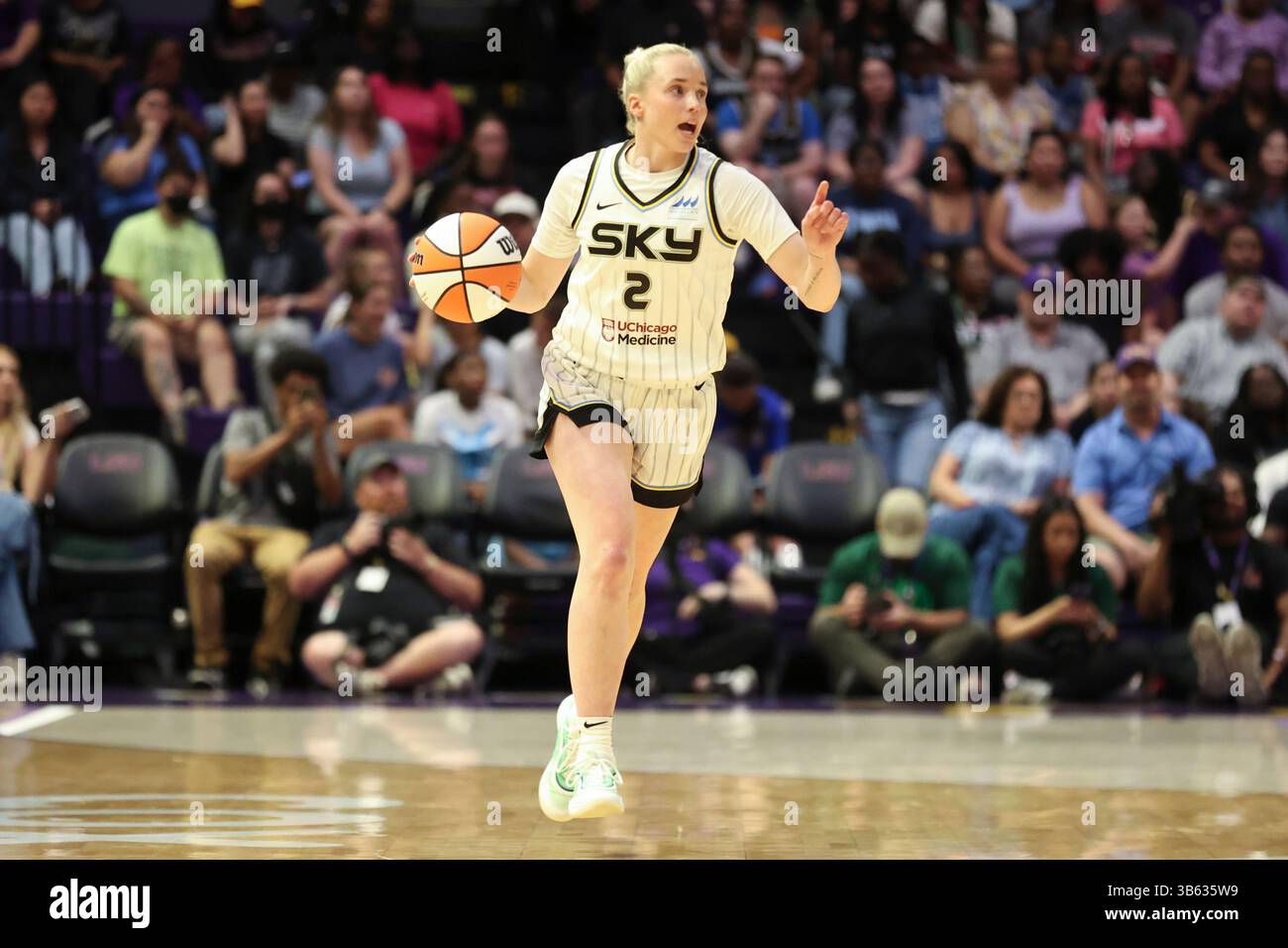Baton Rouge, United States. 02nd May, 2025. Chicago Sky guard Hailey ...