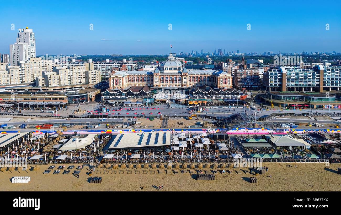 Aerial view of the Grand Hotel Amrâth Kurhaus in the Dutch resort town ...