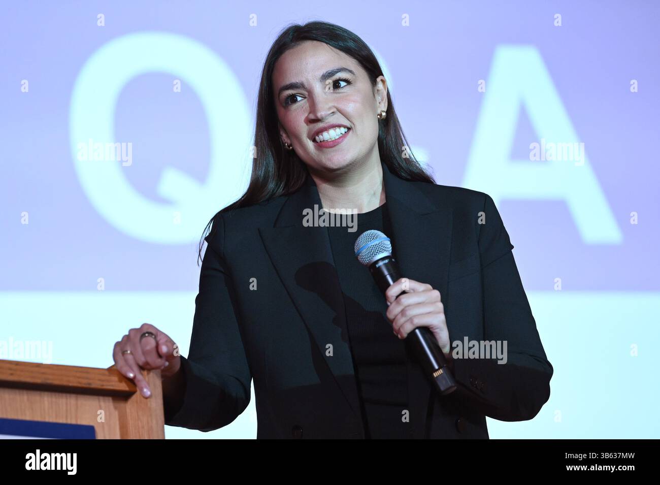 New York, USA. 02nd May, 2025. Rep. Alexandria Ocasio-Cortez (D-NY ...