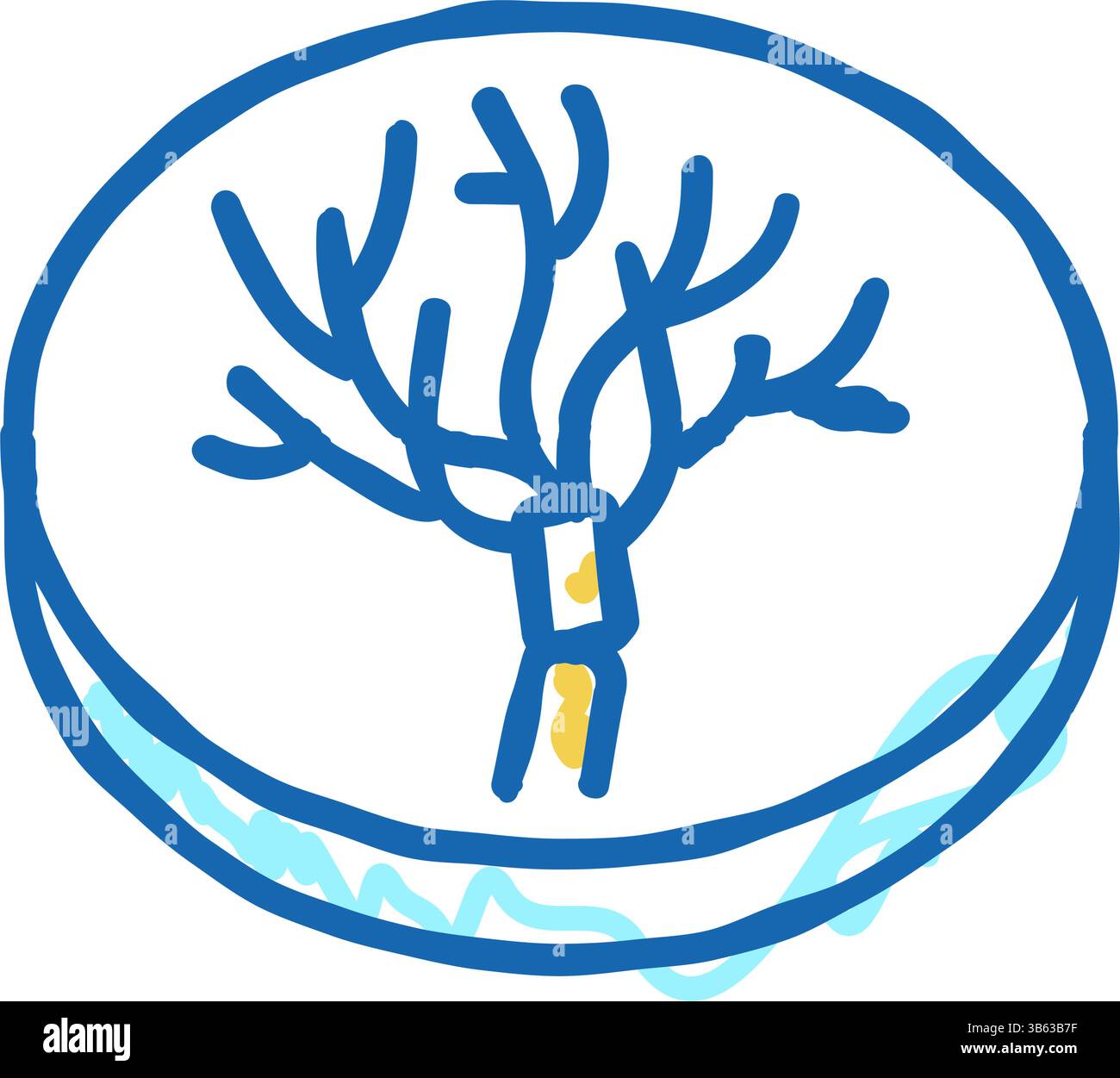 penicillium mold fungi icon doodle illustration Stock Vector Image ...