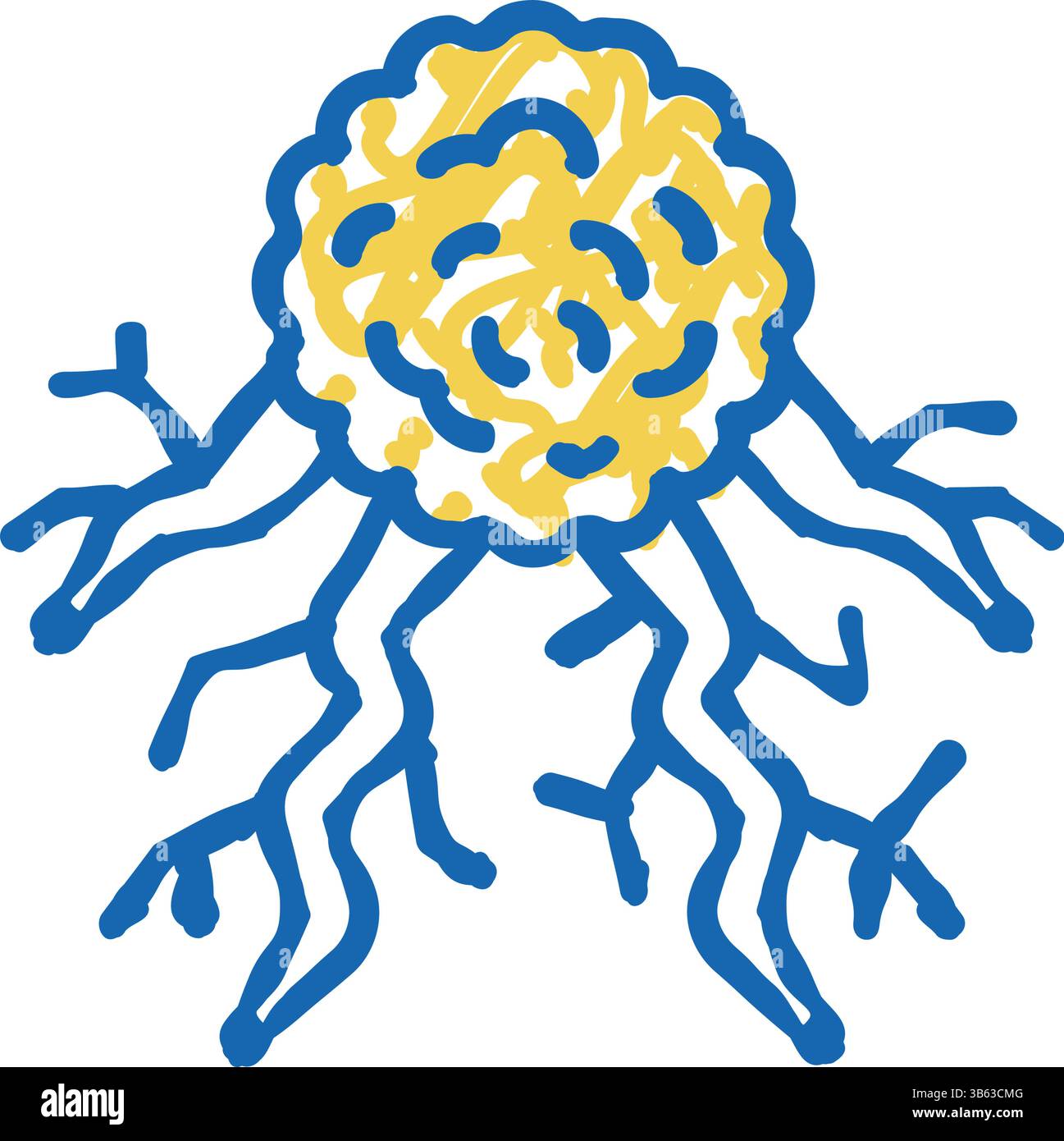 cancer cell icon doodle illustration Stock Vector Image & Art - Alamy