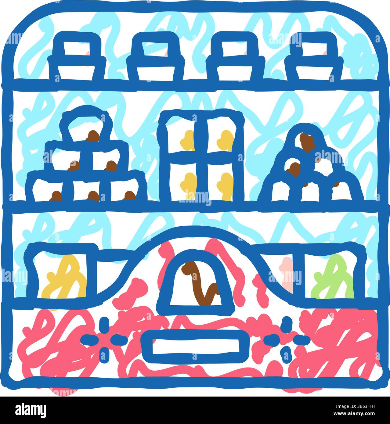 Chocolate counter shop Cut Out Stock Images & Pictures - Alamy