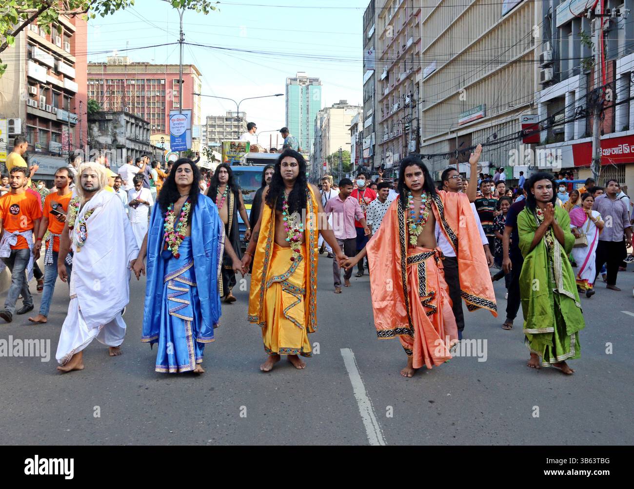 July 1, 2022, Dhaka, Dhaka, Bangladesh: Bangladeshi Hindu community celebrate Rath Yatra ( Roth ...