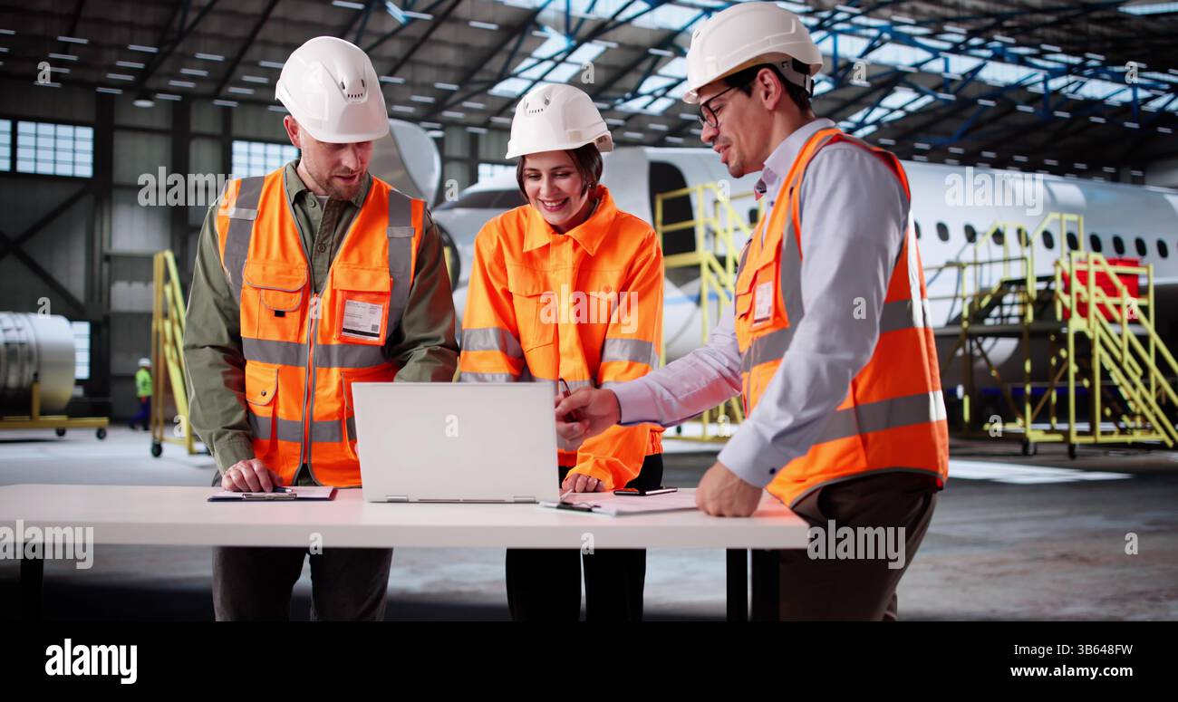 Professional Pilot Conducting Pre-Flight Inspection On Single-Engine ...