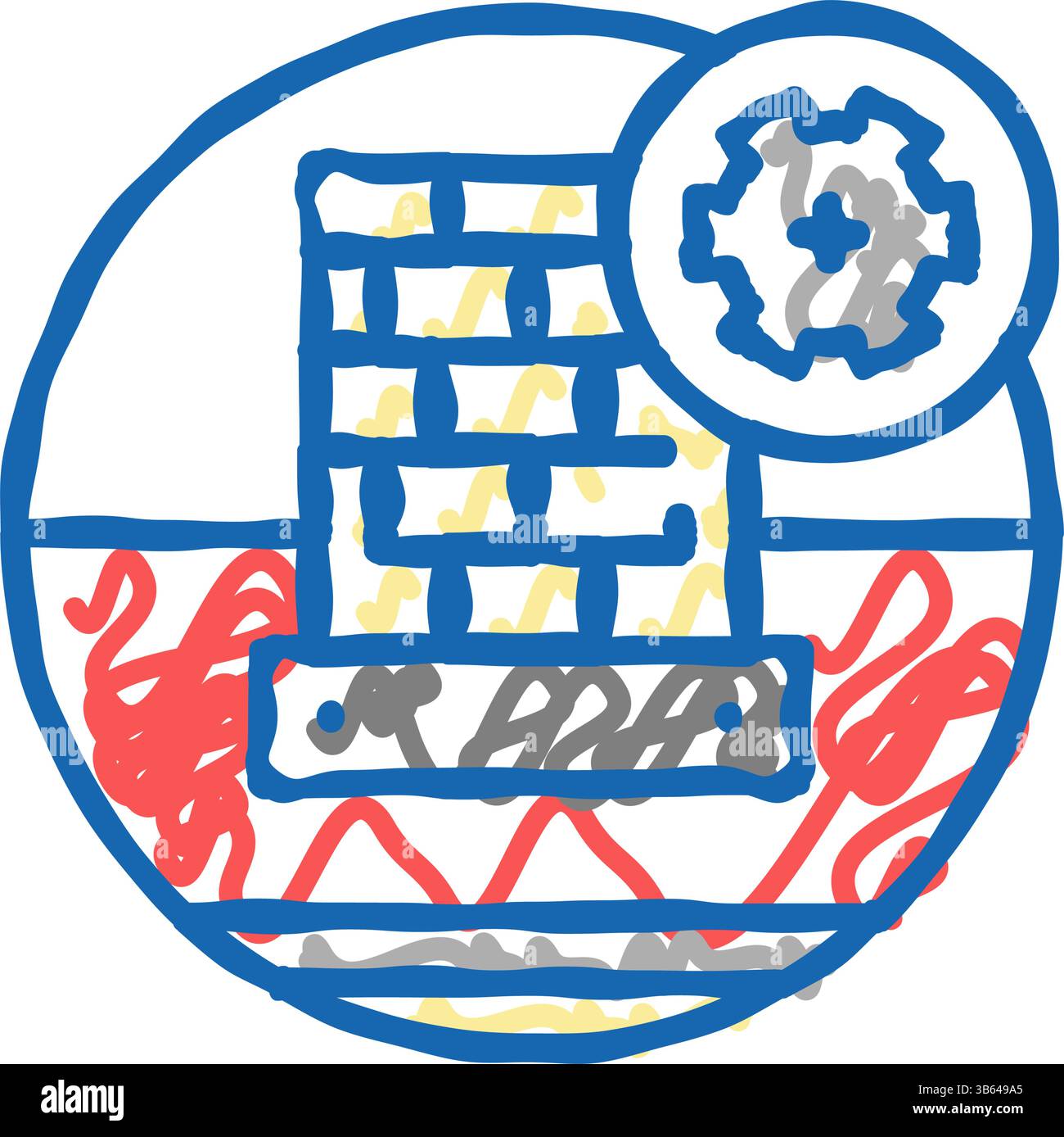 lead flashing on roof icon doodle illustration Stock Vector Image & Art ...