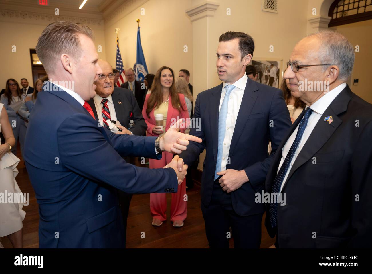 Department of Homeland Security (DHS) Secretary Kristi Noem swears in ...