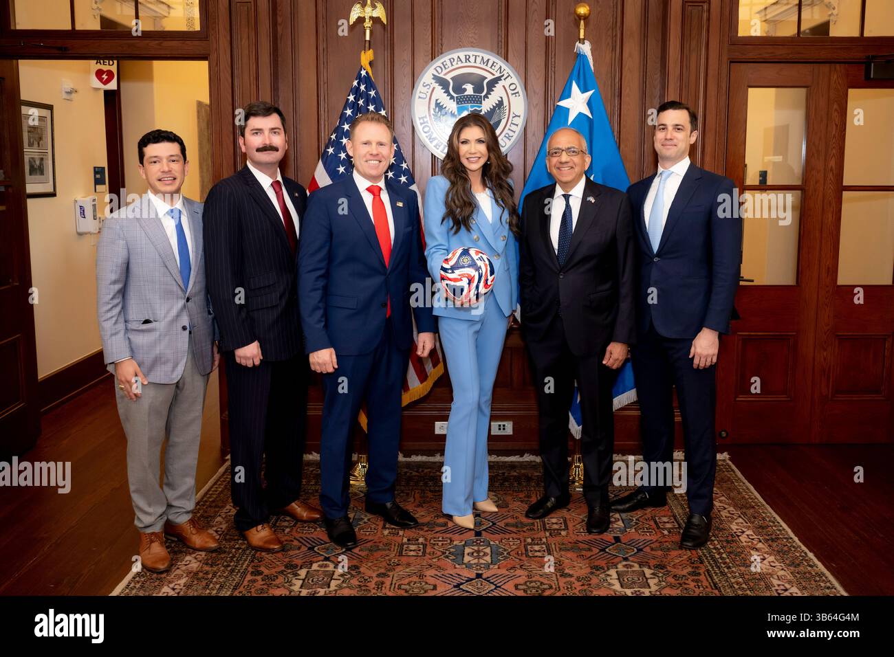 Department of Homeland Security (DHS) Secretary Kristi Noem swears in ...