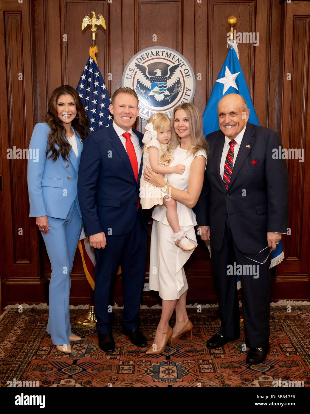 Department of Homeland Security (DHS) Secretary Kristi Noem swears in ...