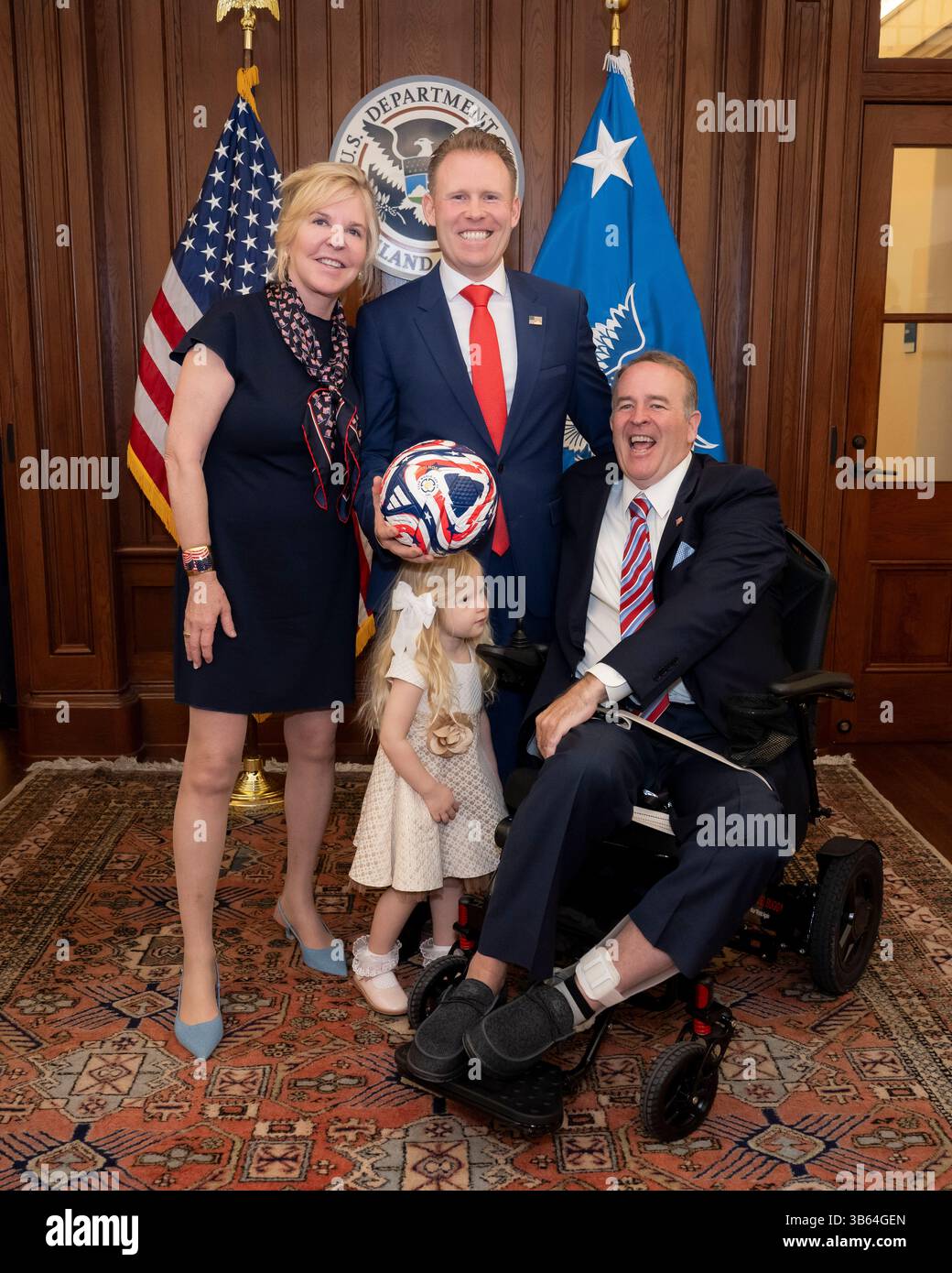 Department of Homeland Security (DHS) Secretary Kristi Noem swears in ...